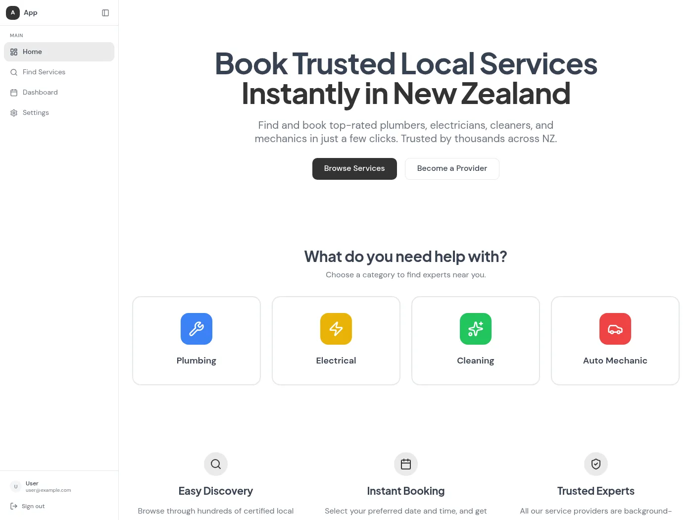 NZ Service Booker
