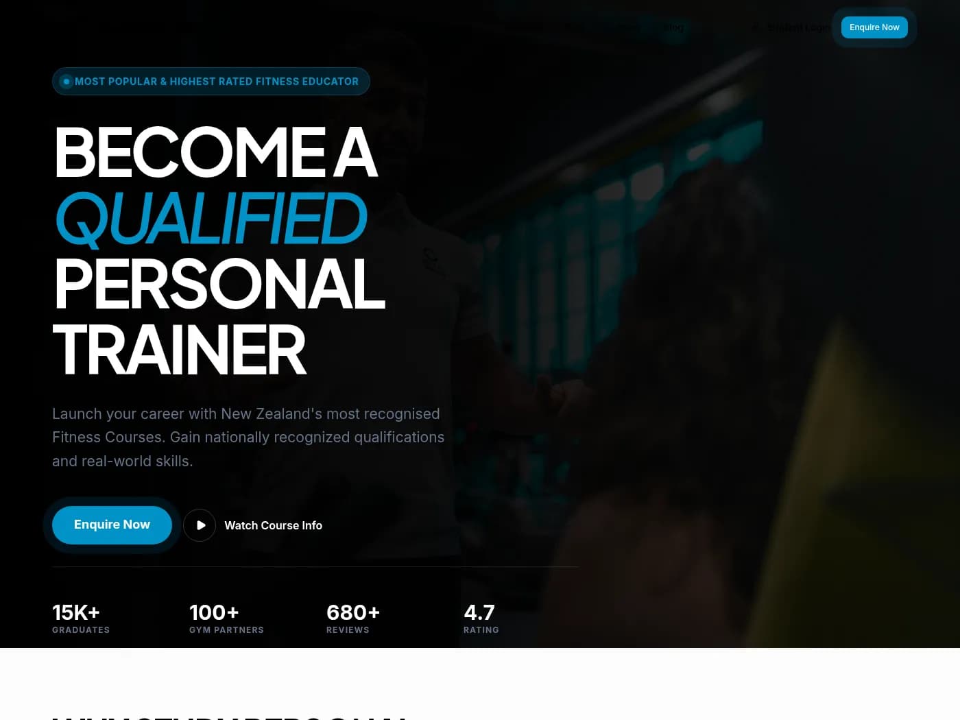 NZIHF Fitness Academy Site