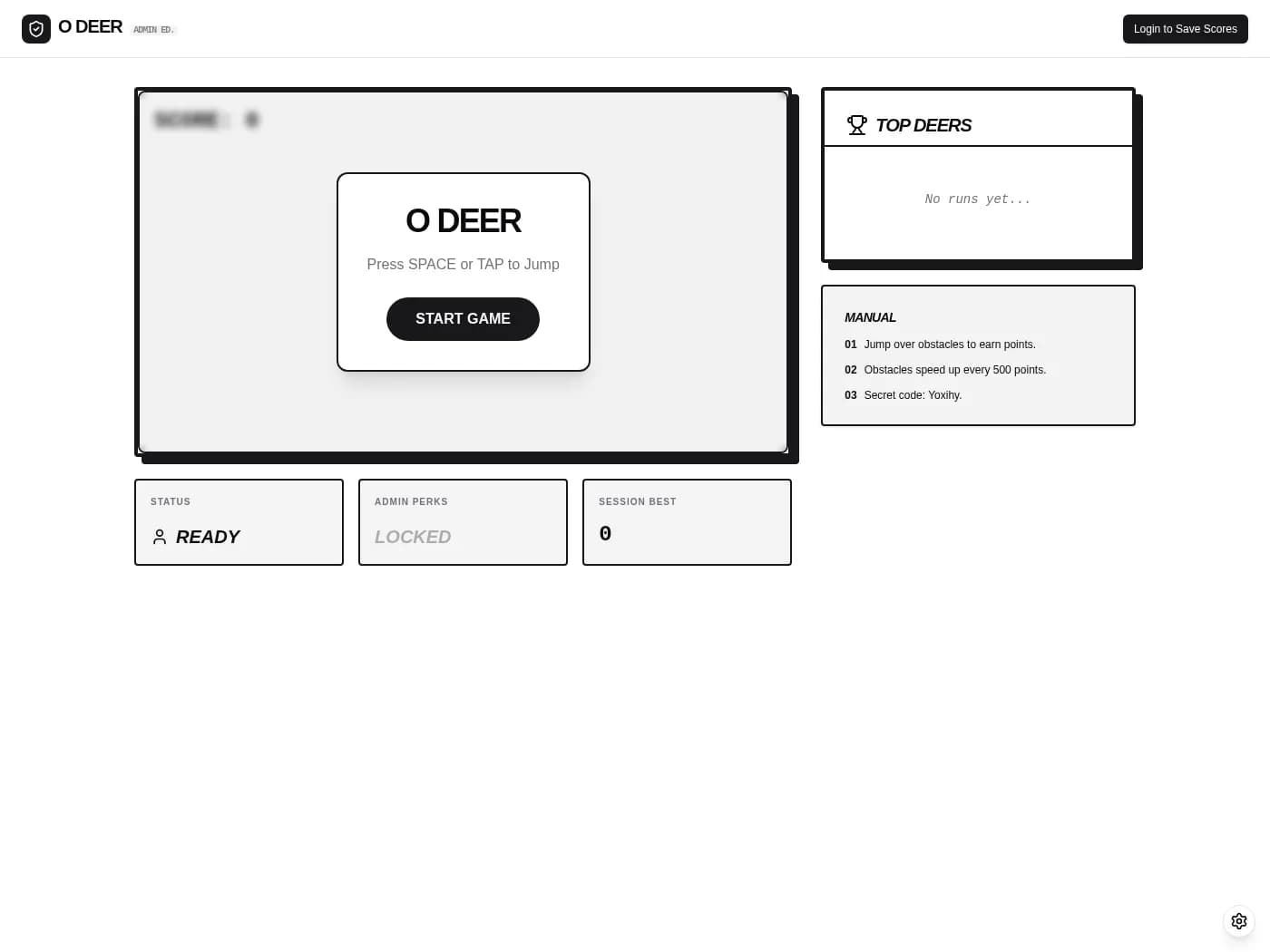 O Deer Admin Edition