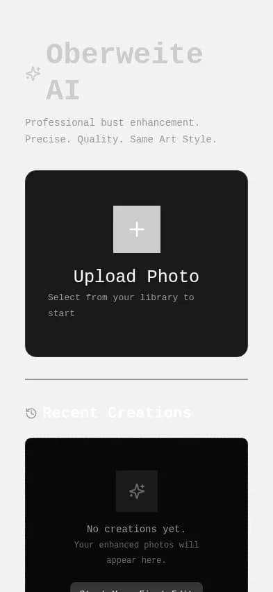 Oberweite AI Editor