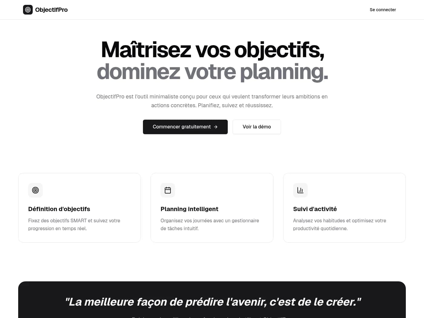 ObjectifPro Tracker