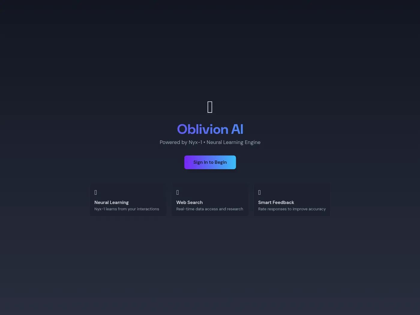Oblivion AI Chat