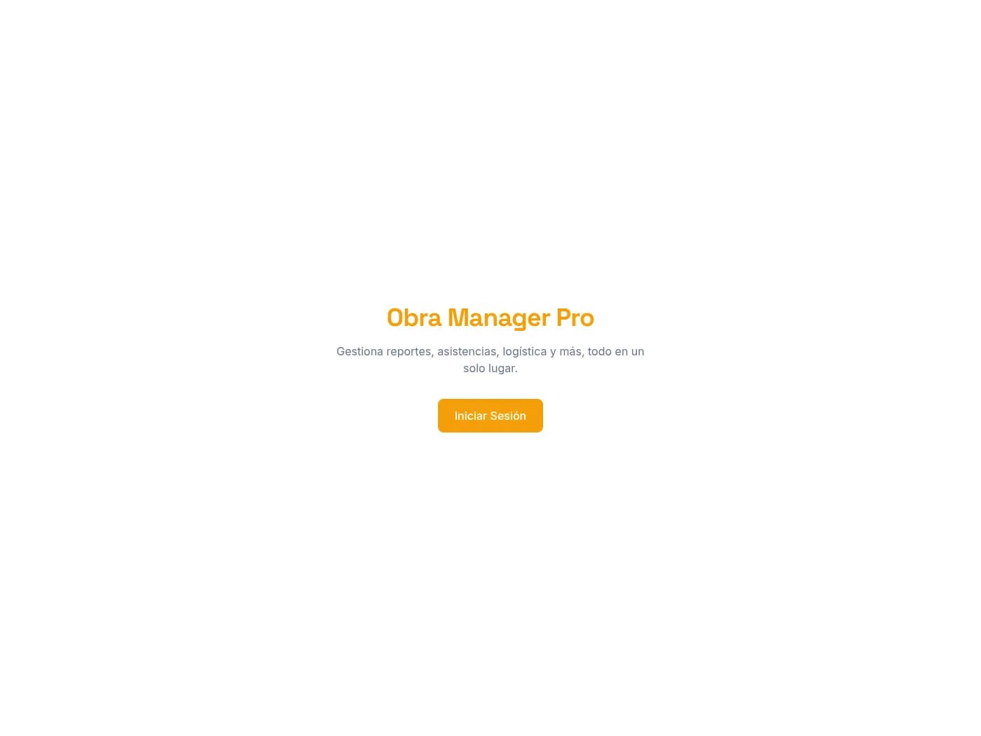 Obra Manager Pro
