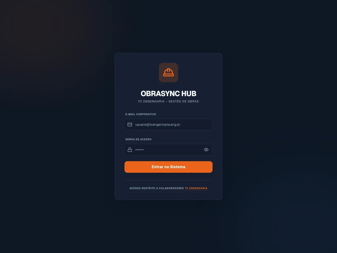 ObraSync Engenharia Hub