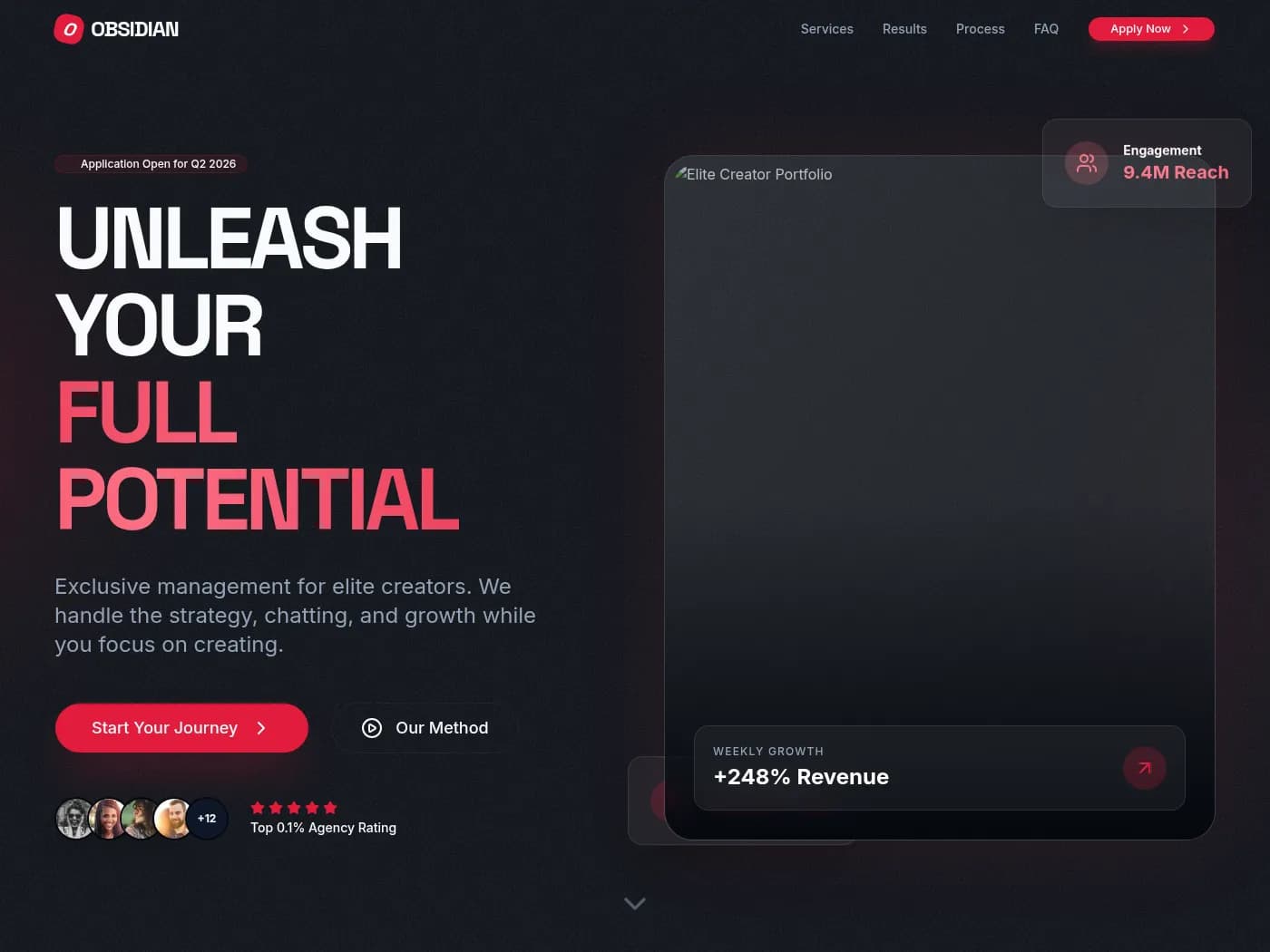 Obsidian Agency Page