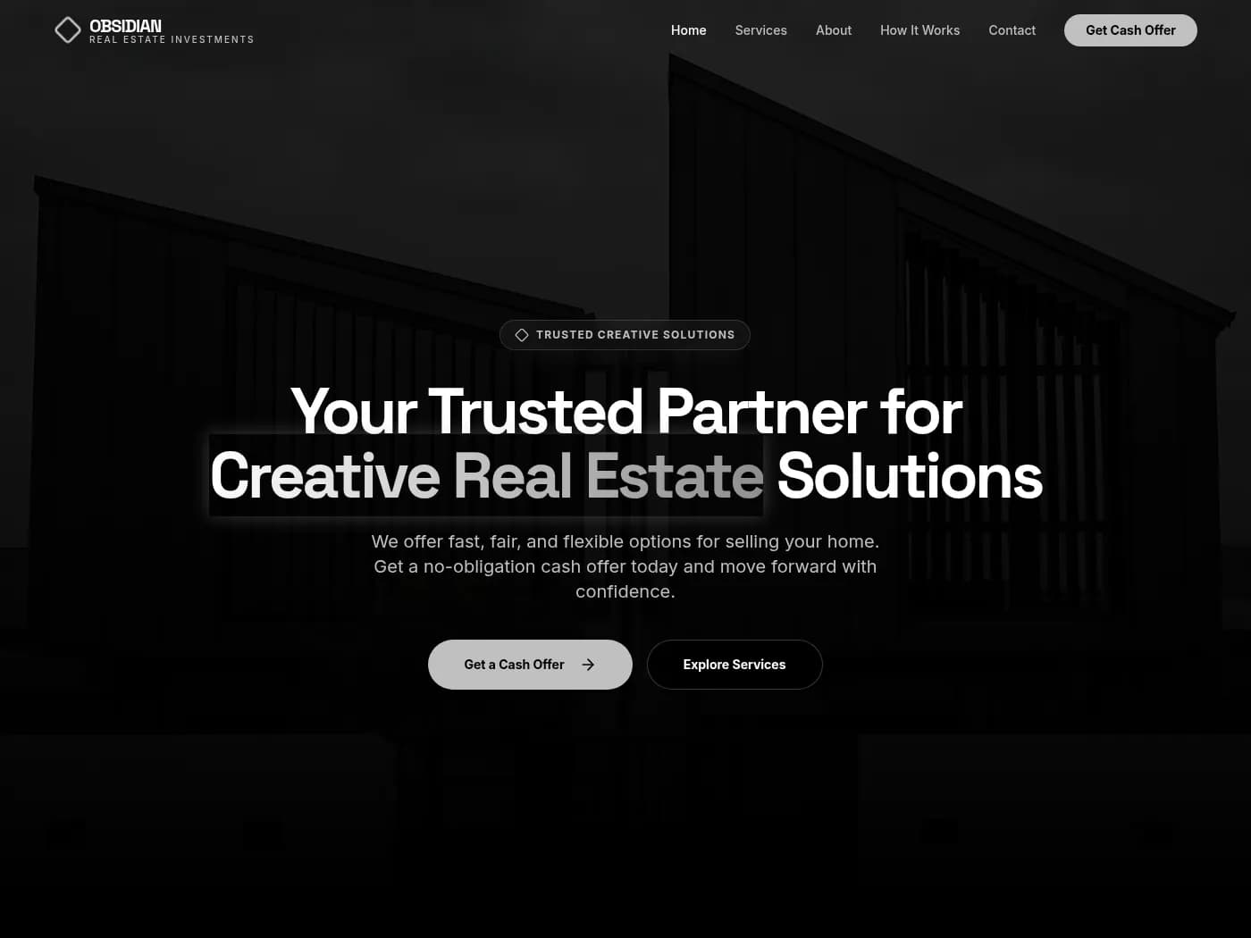 Obsidian REI Website
