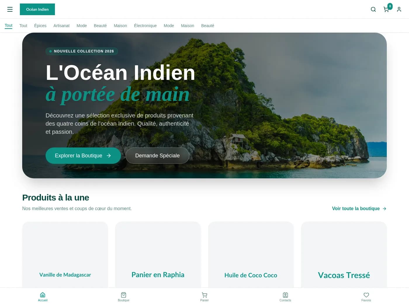 Océan Indien Shop
