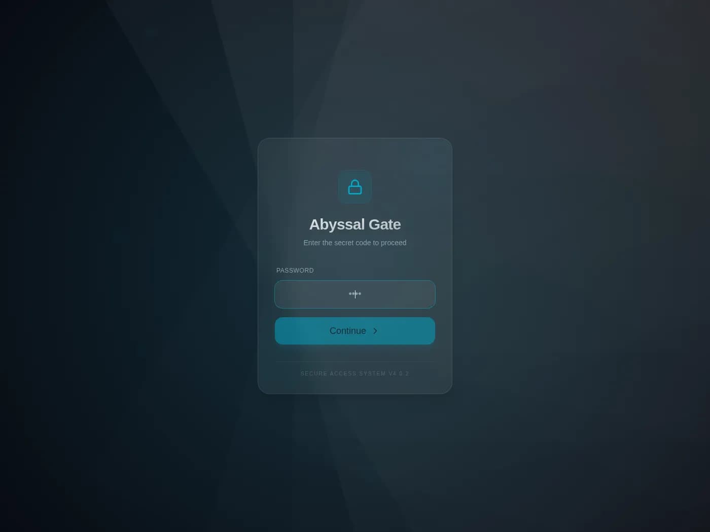 Abyssal Password Gate