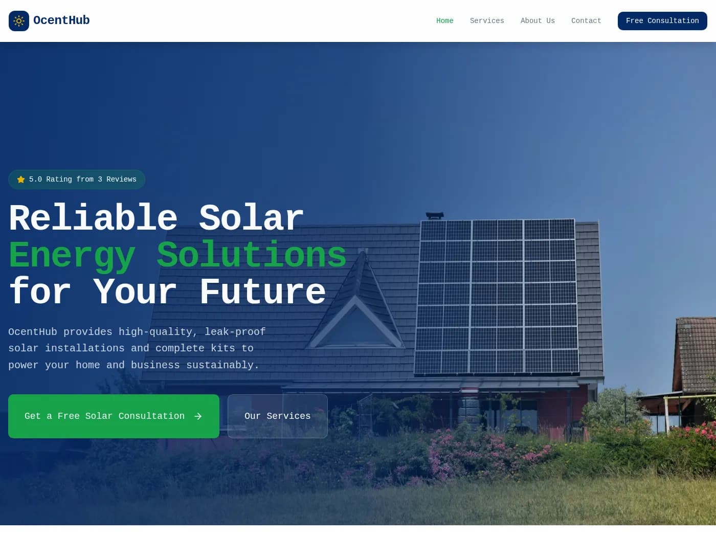 OcentHub Energy Site