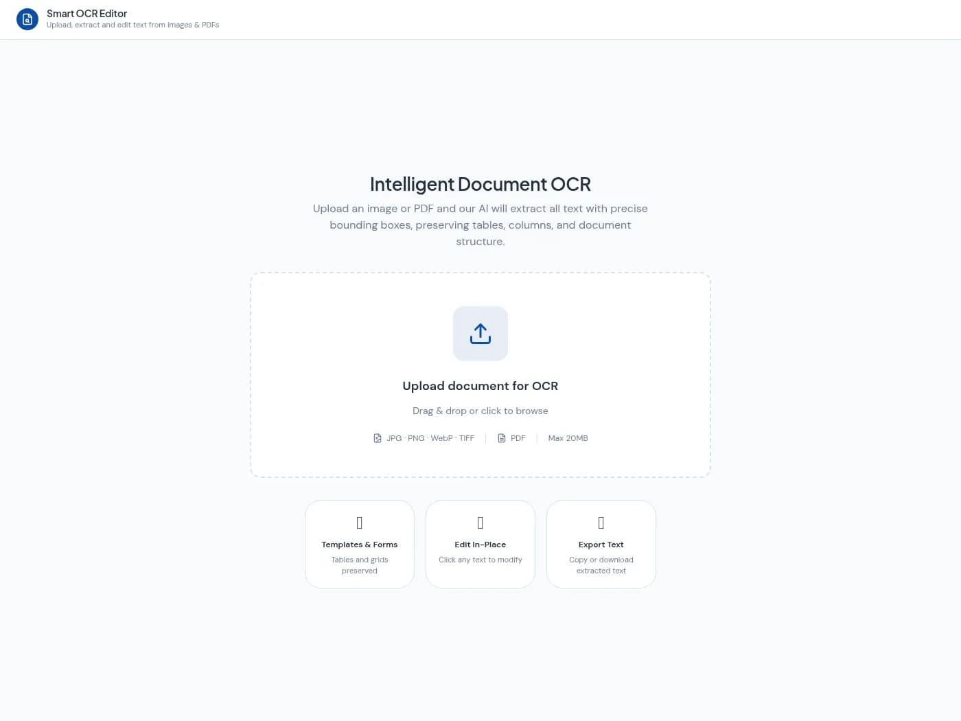 Smart OCR Editor