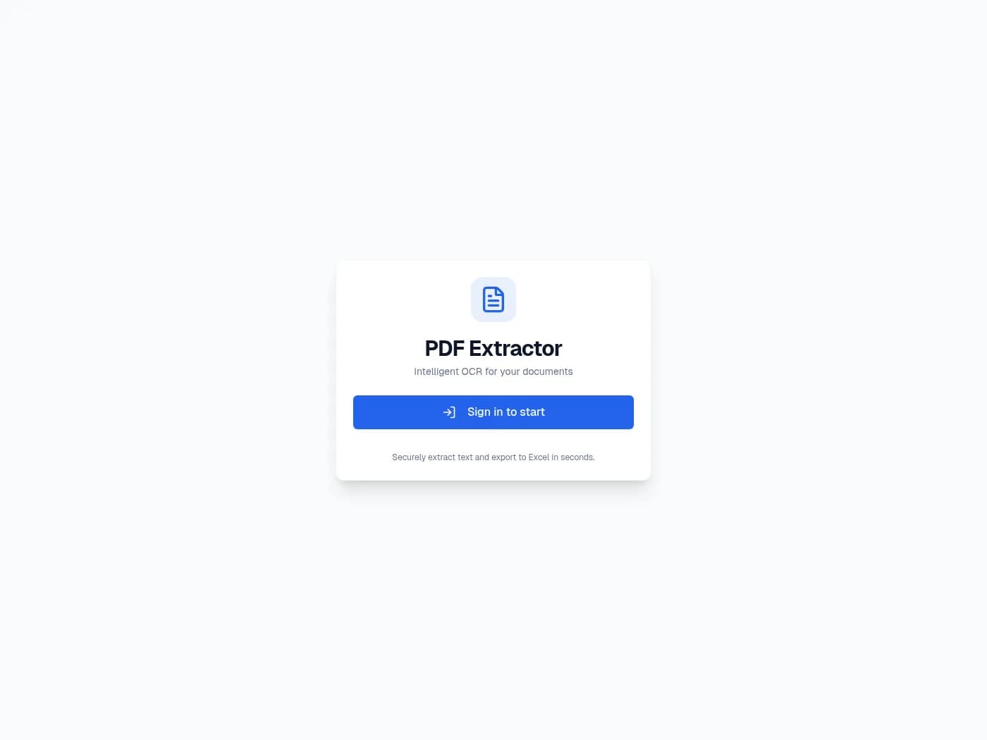 OCR PDF Extractor