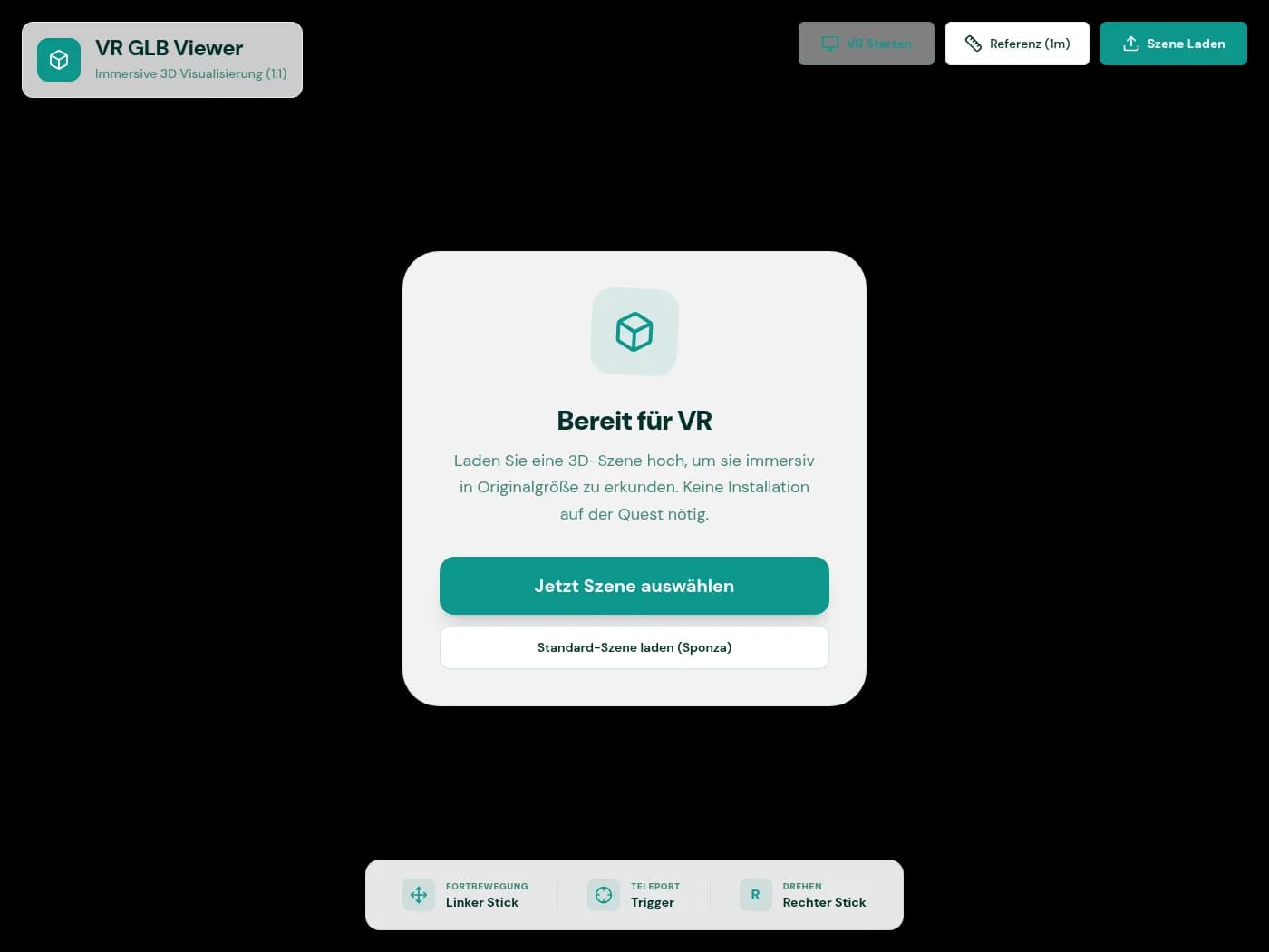 Oculus GLB Viewer