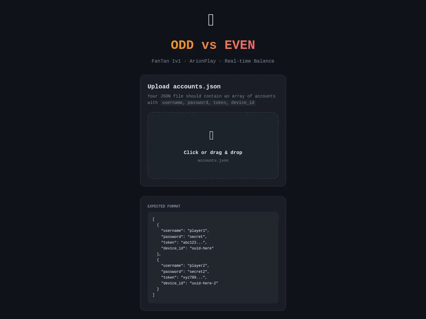 OddEven Game Script