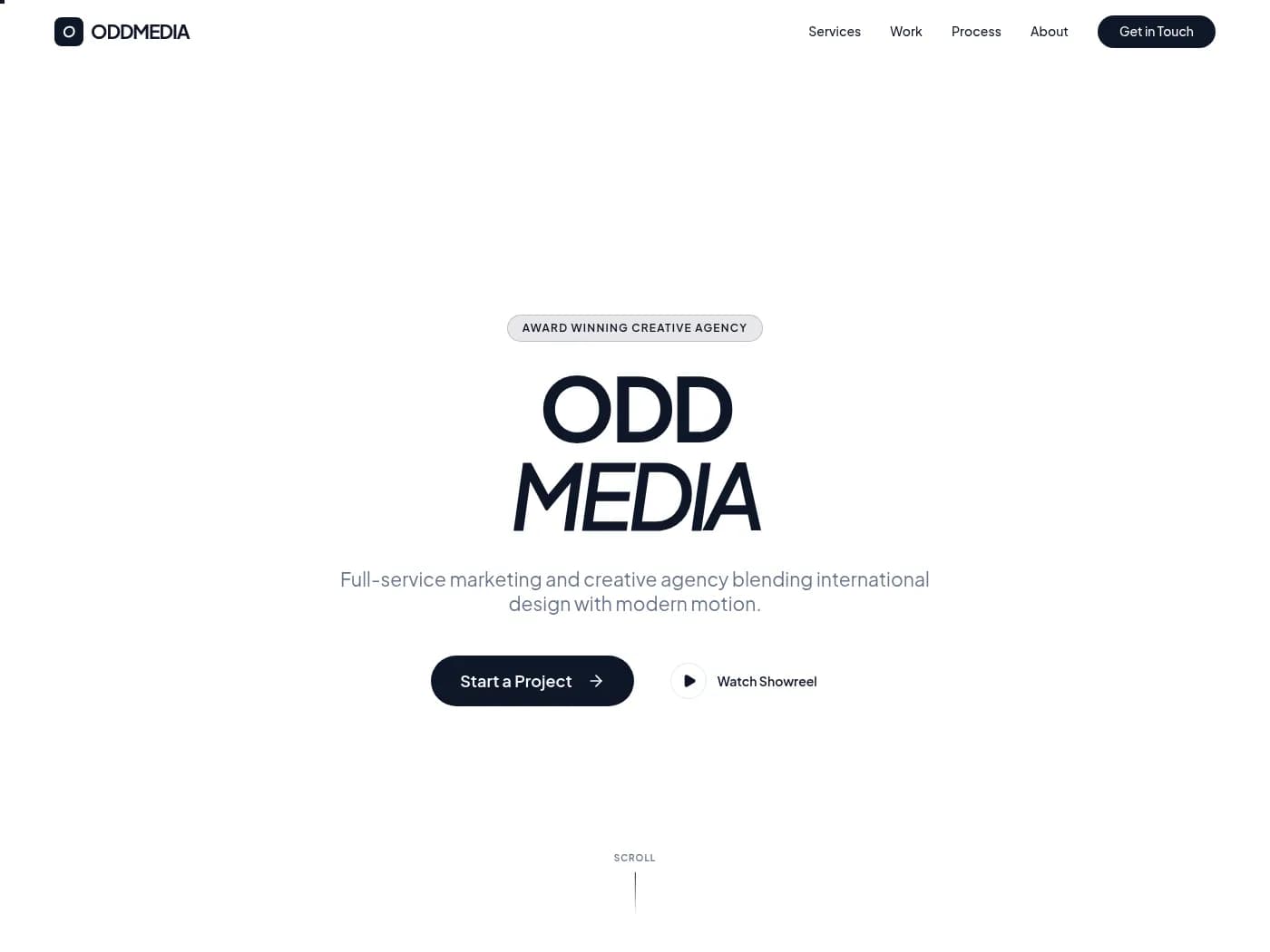 ODD Media Creative Site