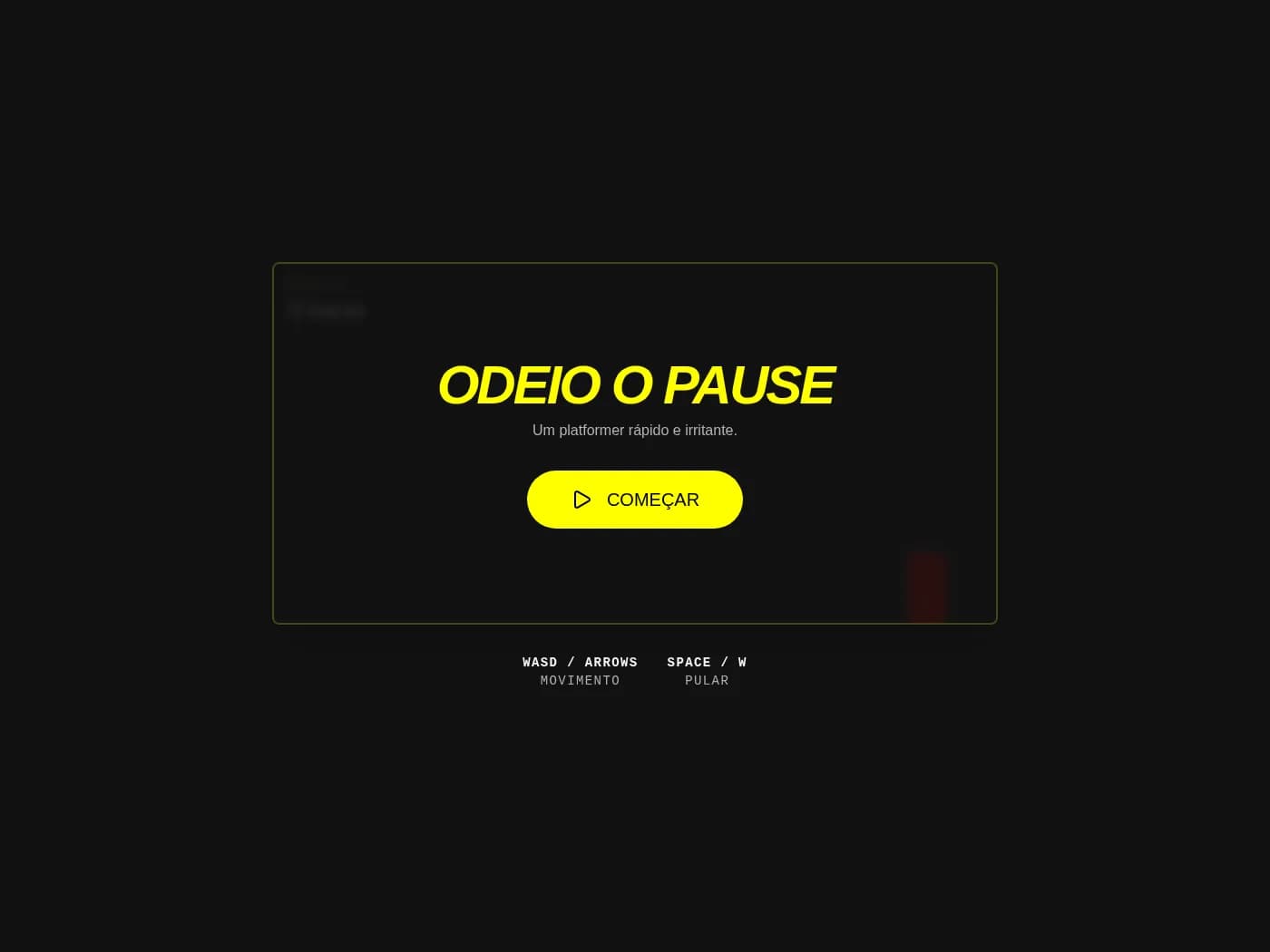 Odeio o Pause Game