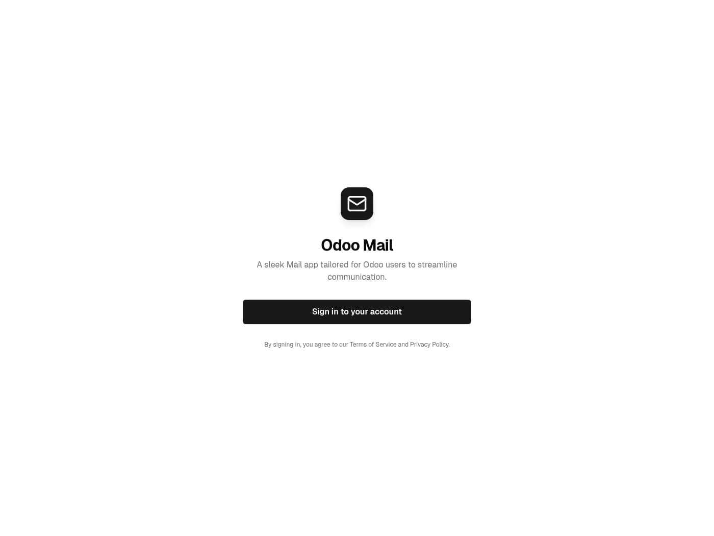 Odoo Mail Client