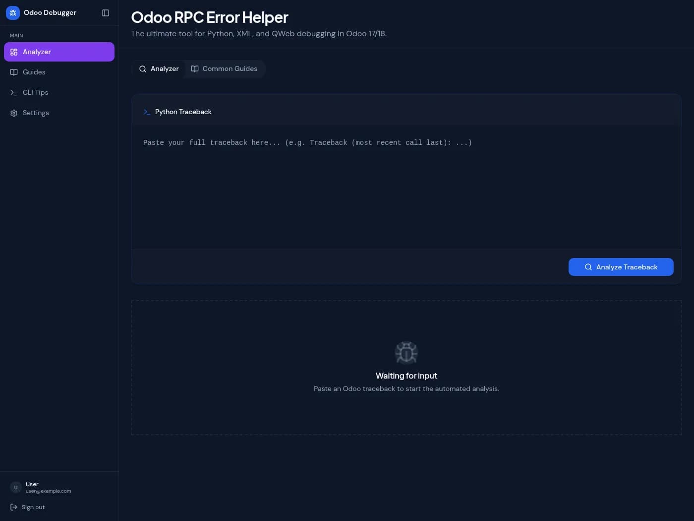 Odoo RPC Error Helper