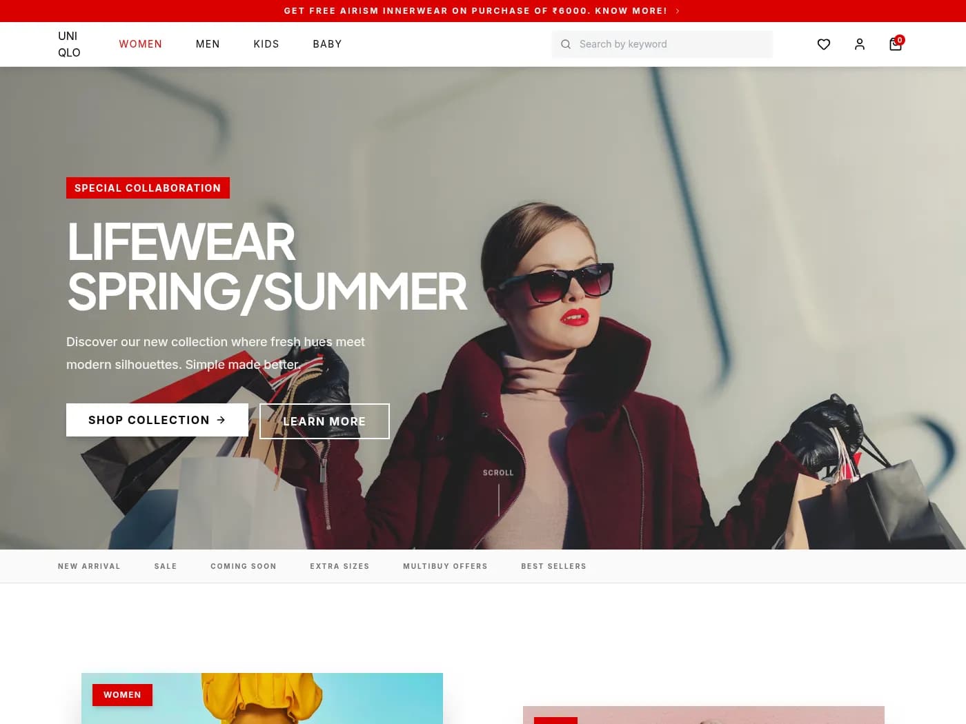 Odoo UNIQLO Theme