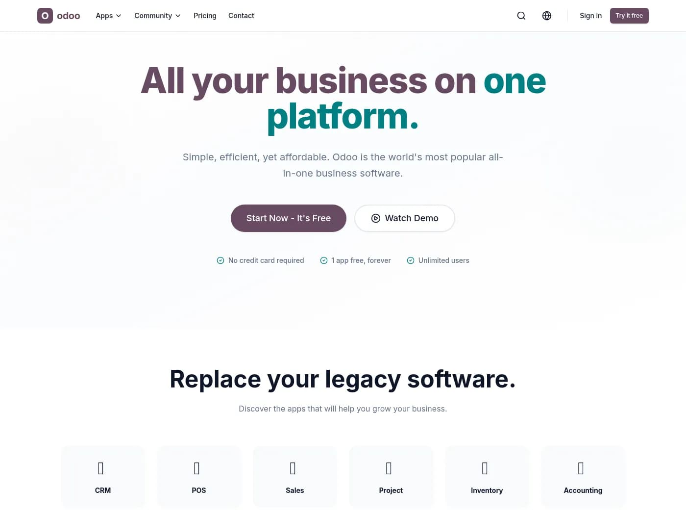 Odoo Web Clone