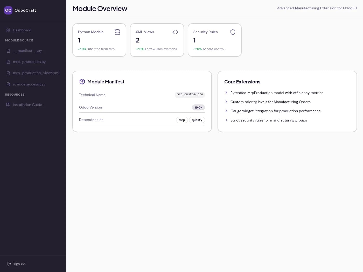 Odoo 19 Module Pro