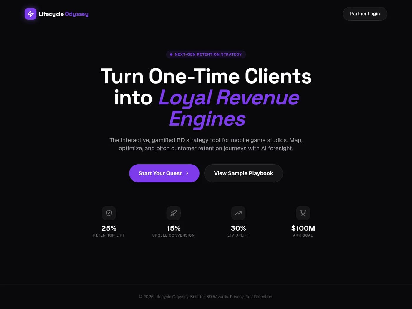 Lifecycle Odyssey Playbook