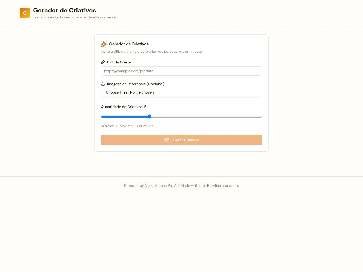 Oferta Creative Generator