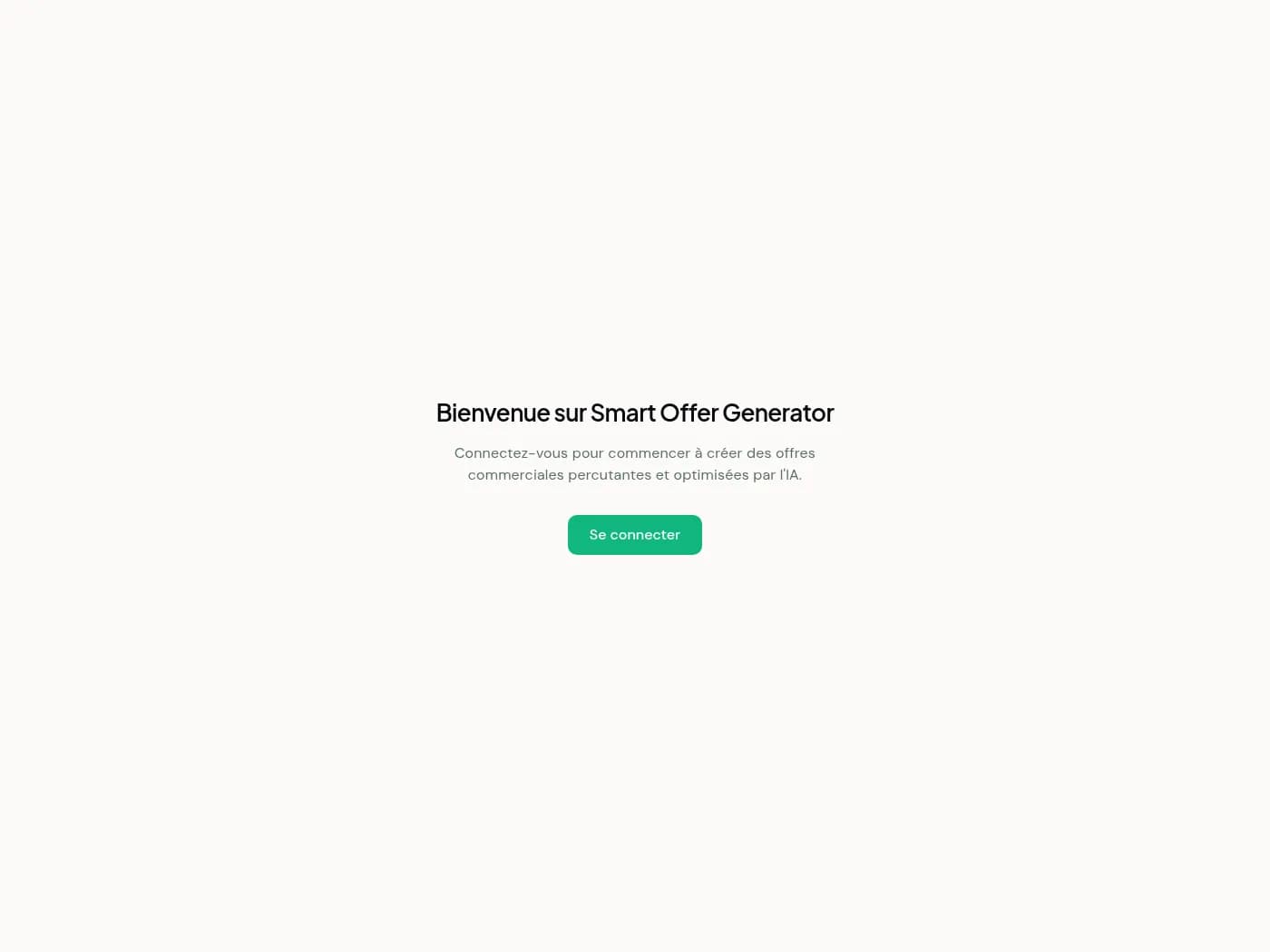Smart Offer Generator