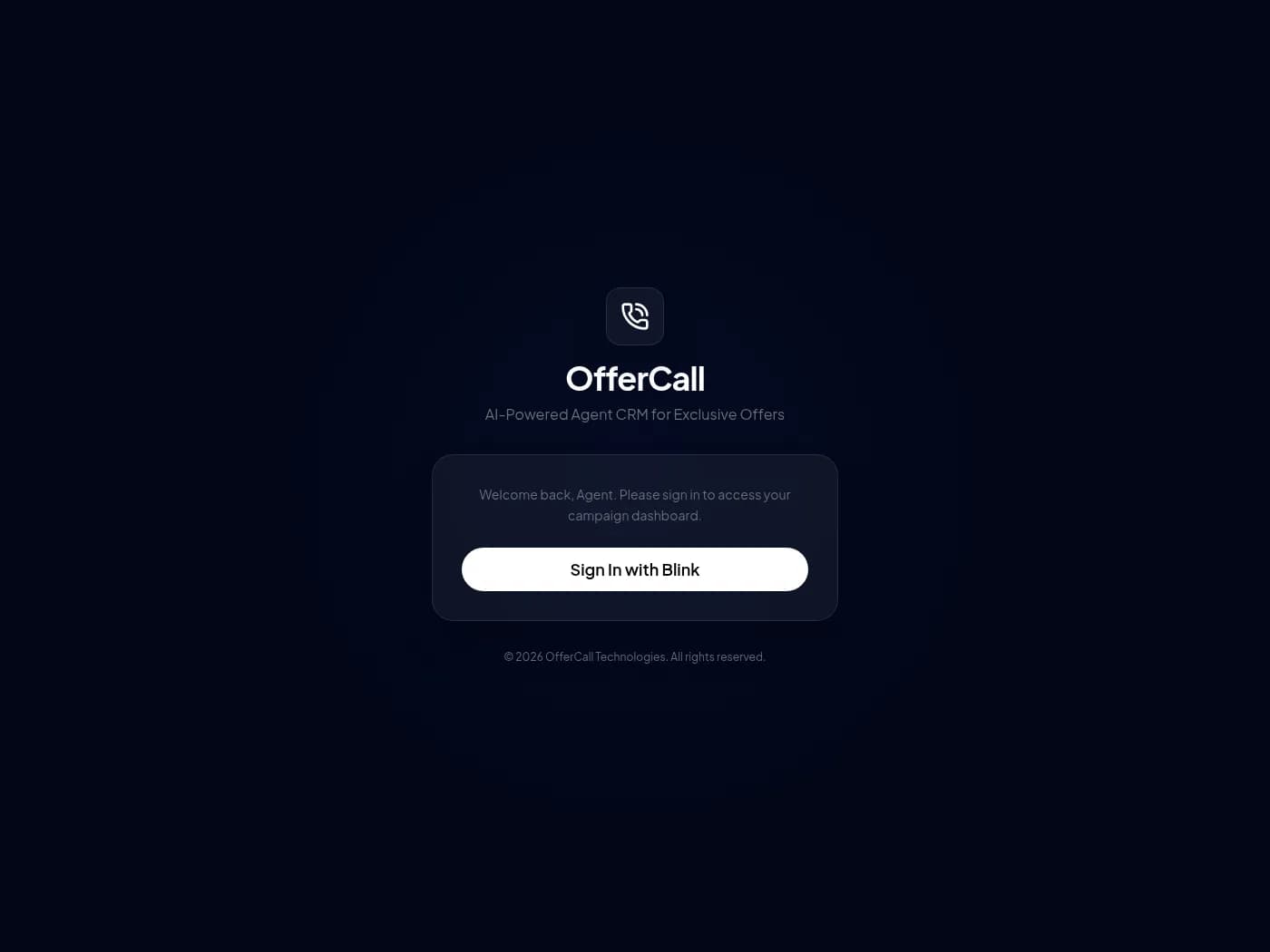 OfferCall Agent CRM