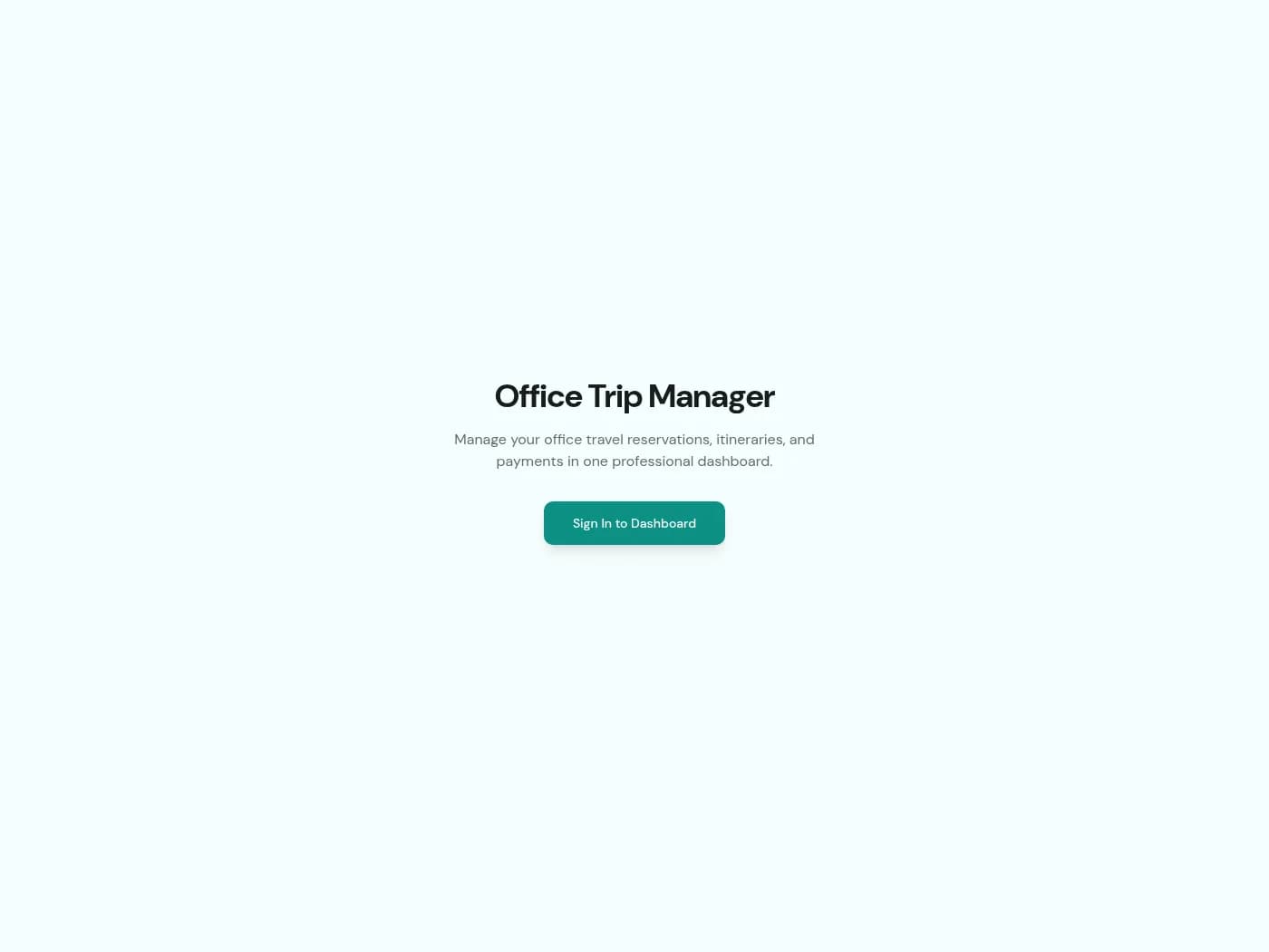 Office Reservation & Trip Manager