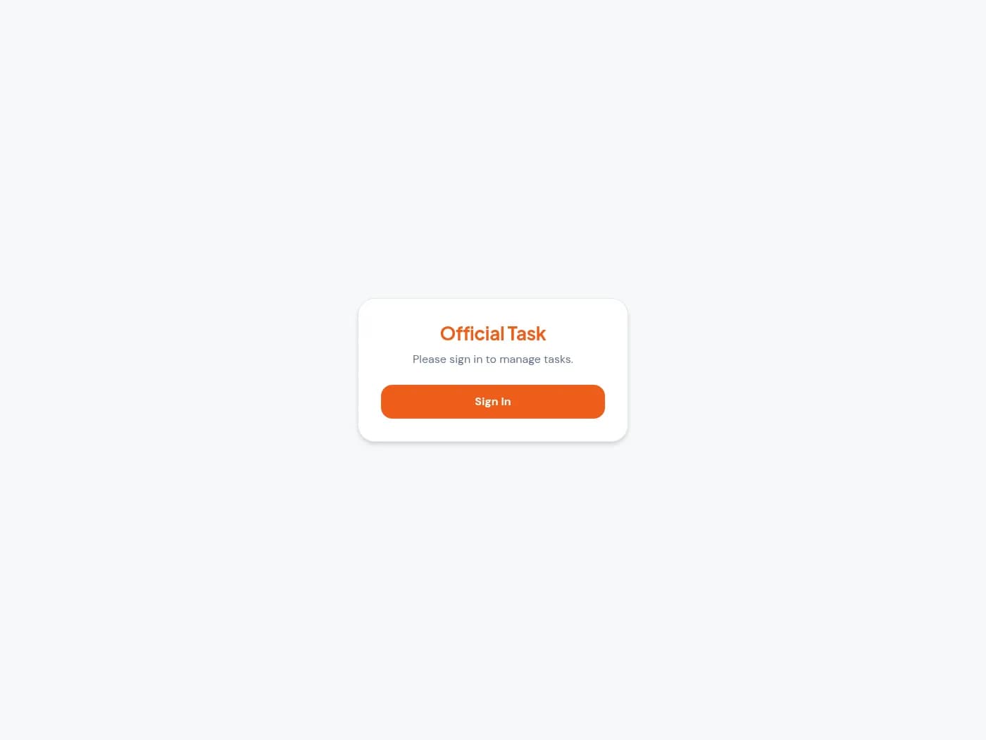 Official Task Manager