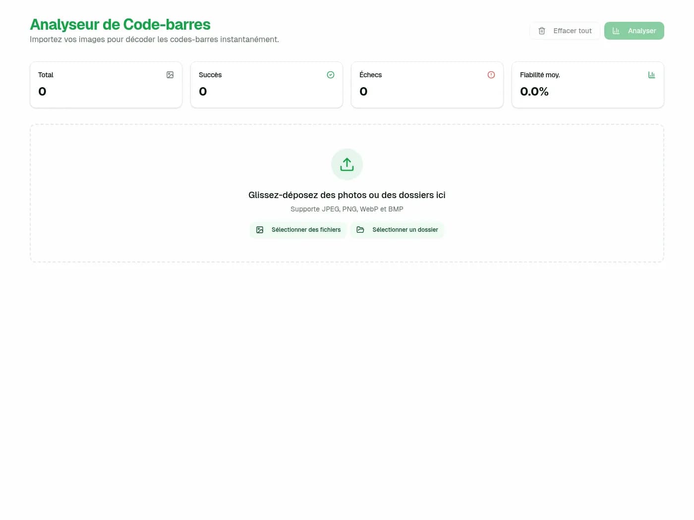 Offline Barcode Analyzer