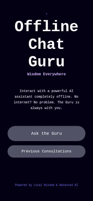 Offline Chat Guru
