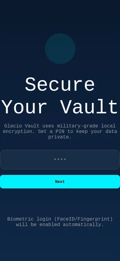 Glacio Expense Vault