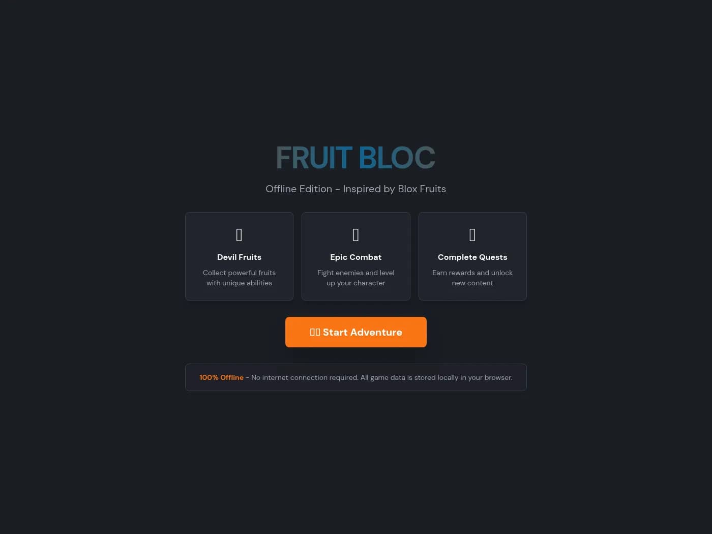 Offline Fruit Bloc Game
