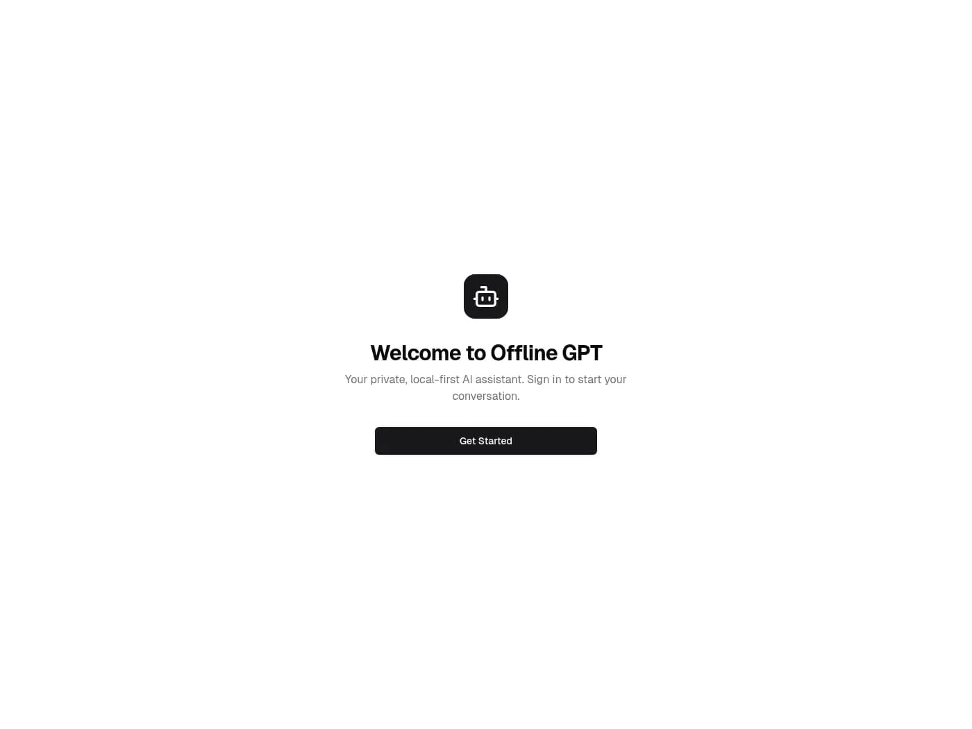 Offline ChatGPT Clone