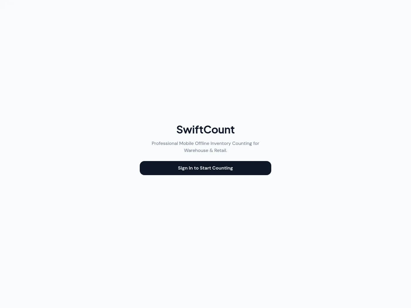 SwiftCount Inventory App