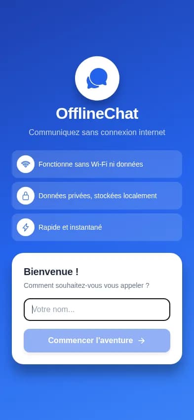 Offline Messenger App