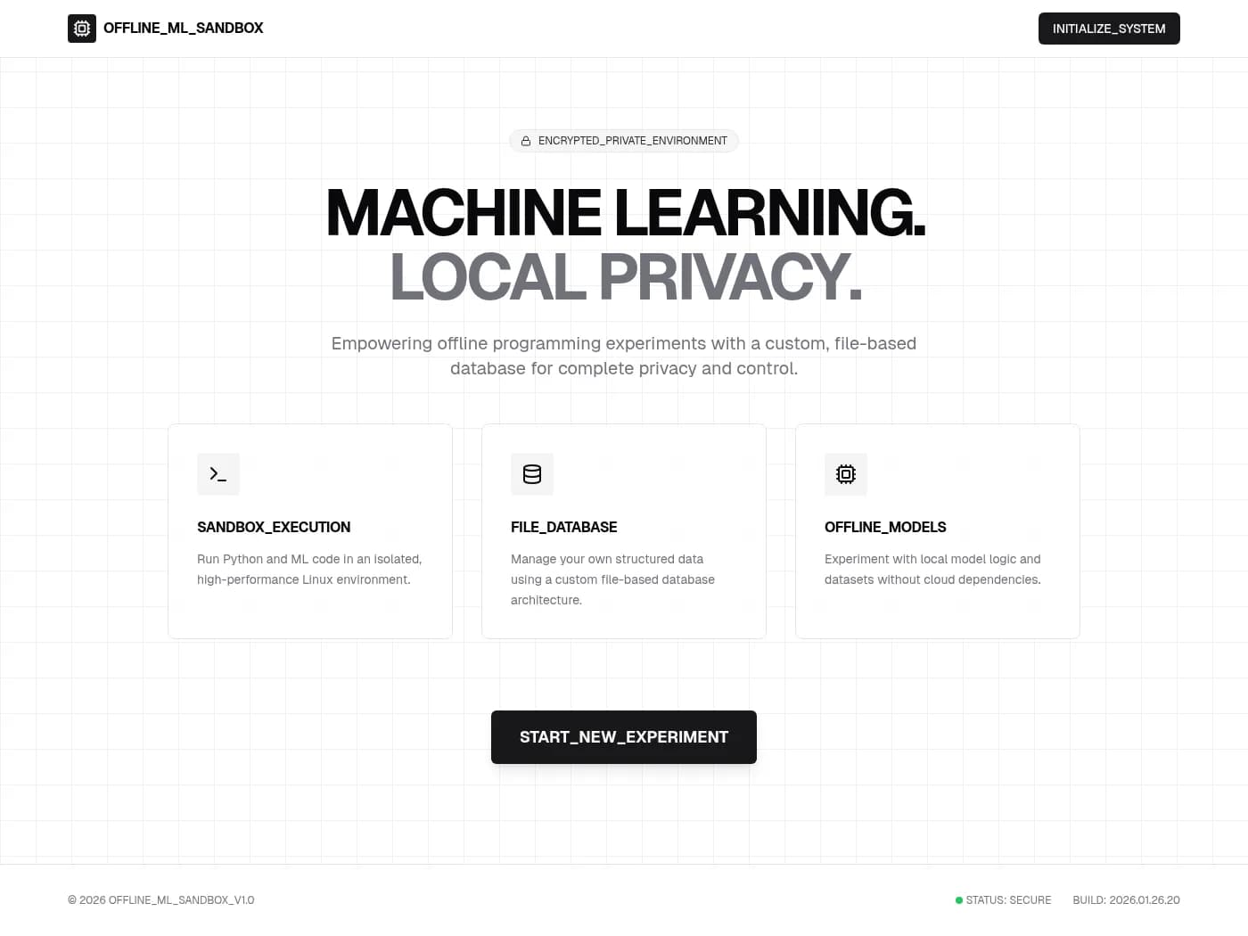 Offline ML Sandbox