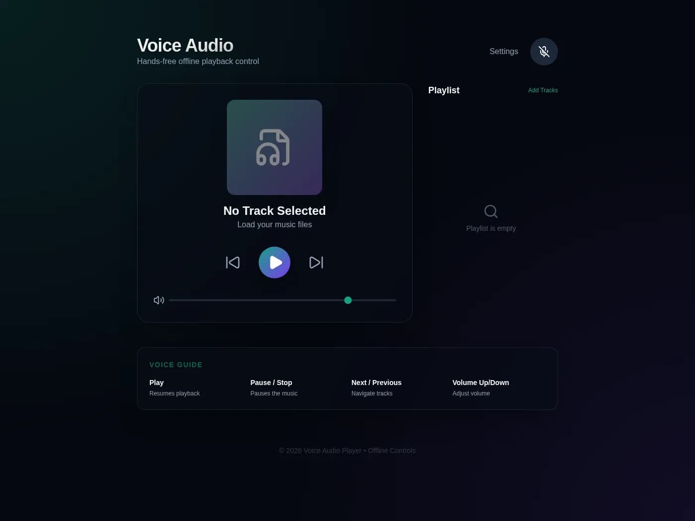 Offline Voice Player