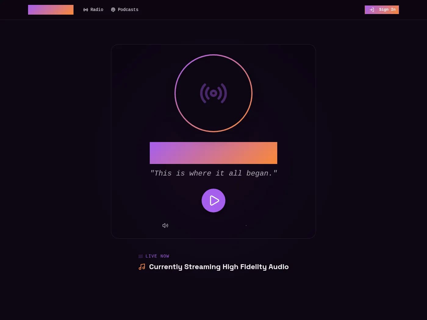OFURE Radio Web