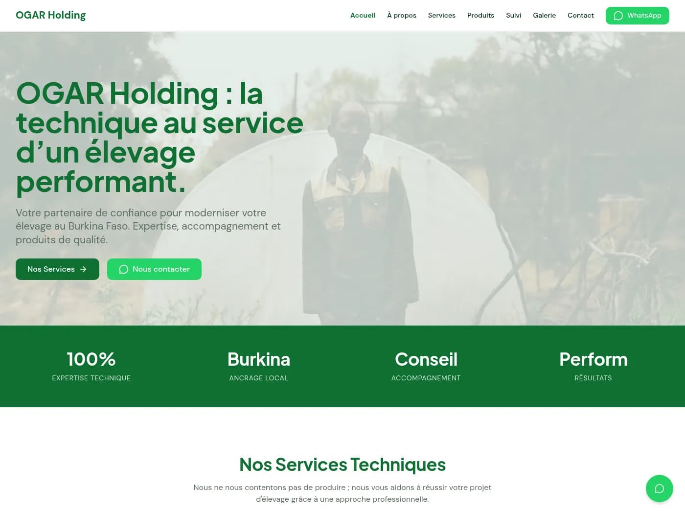 OGAR Holding Web Portal