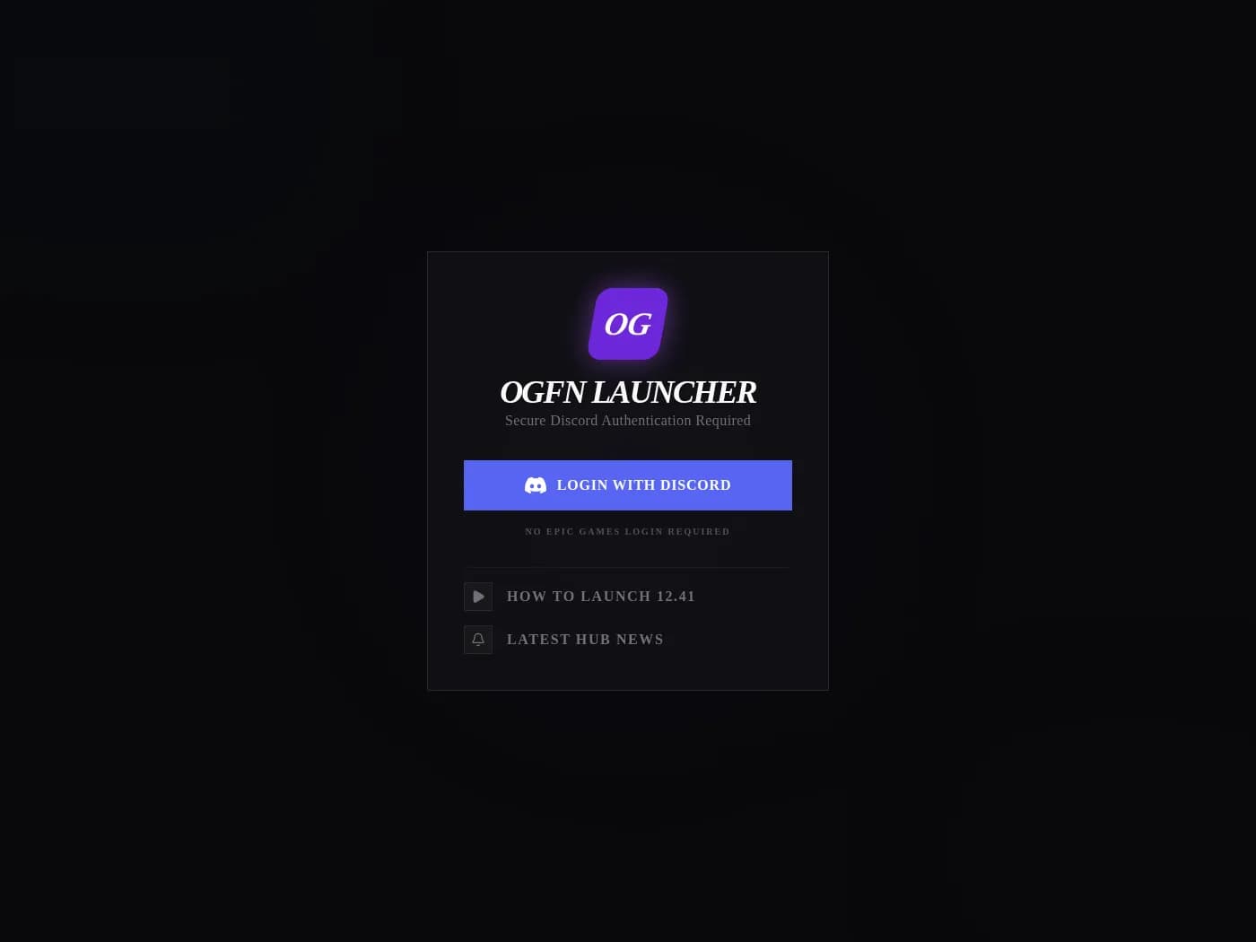 OGFN Launcher Hub