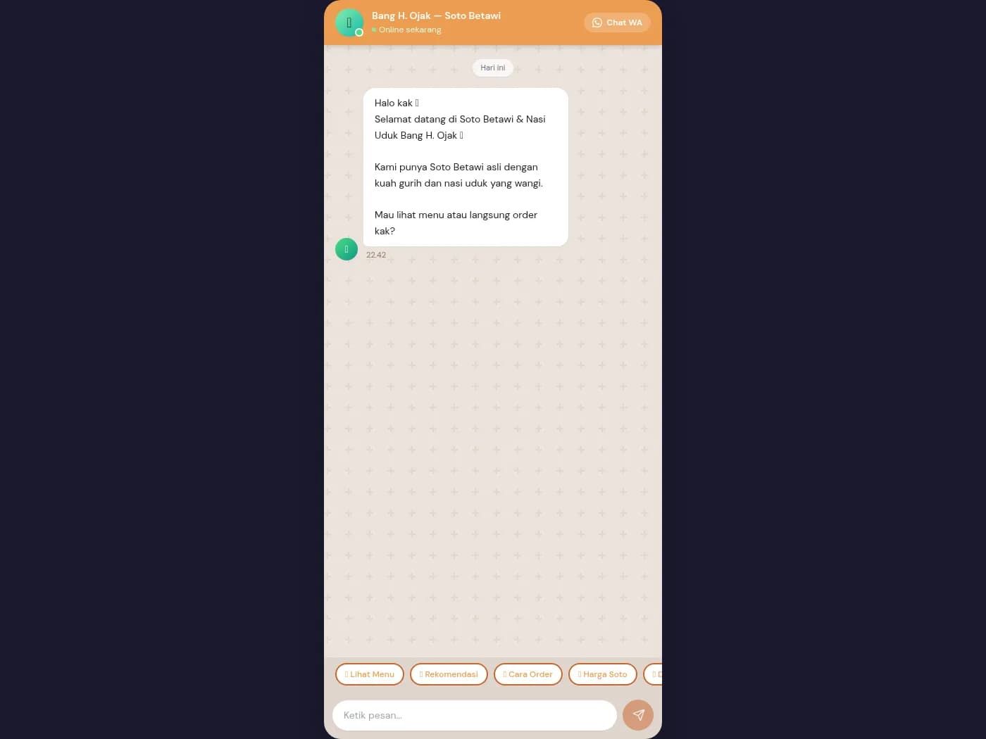 Ojak Chat Assistant