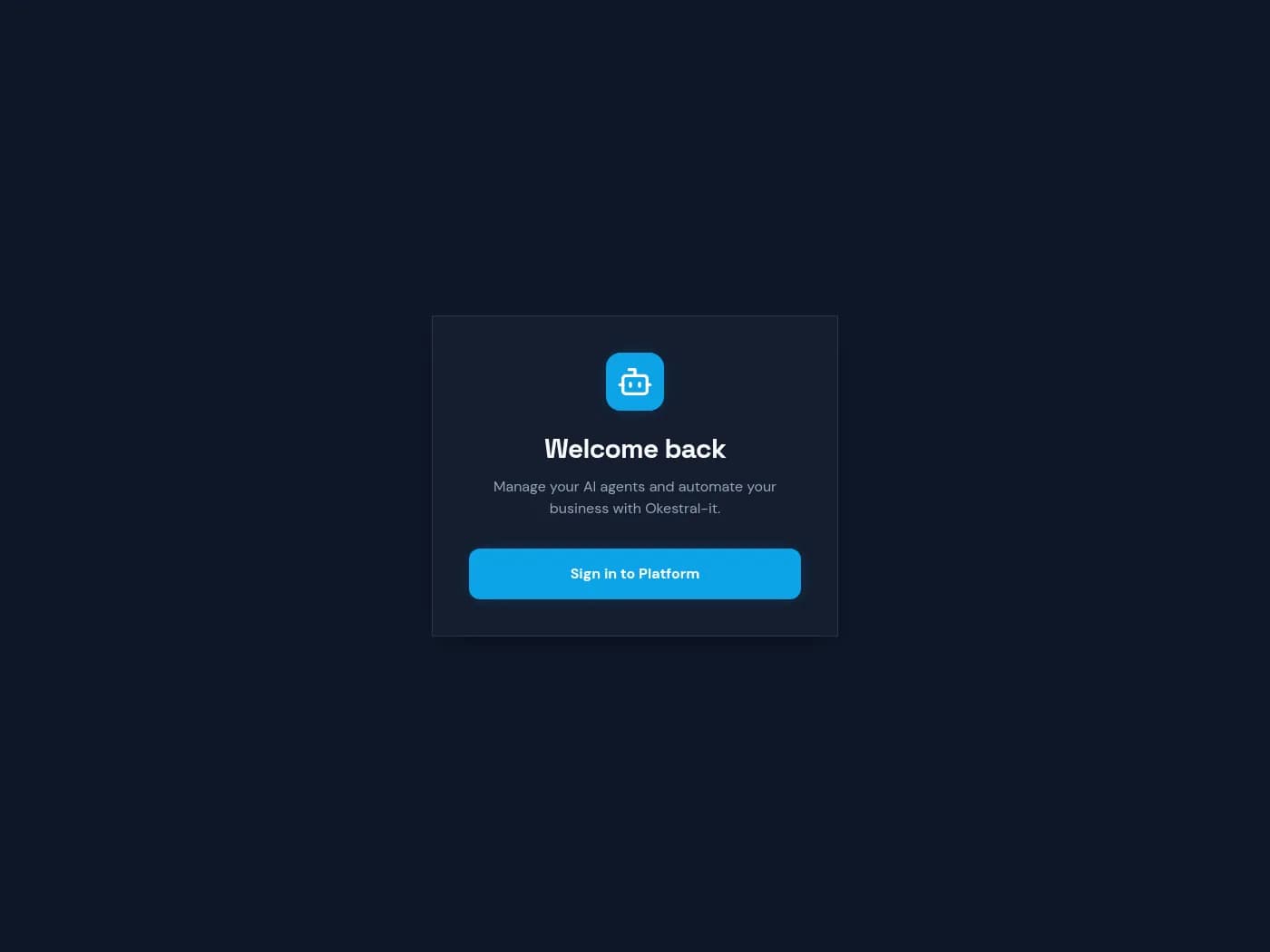 Okestral-it Platform Frontend