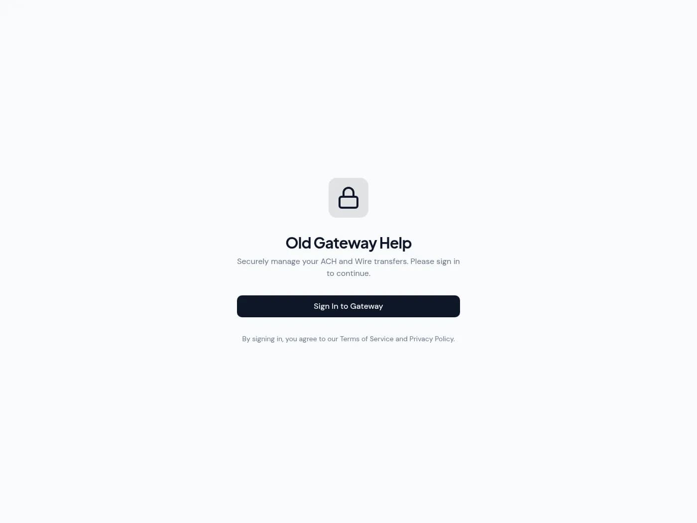 Old Gateway Help