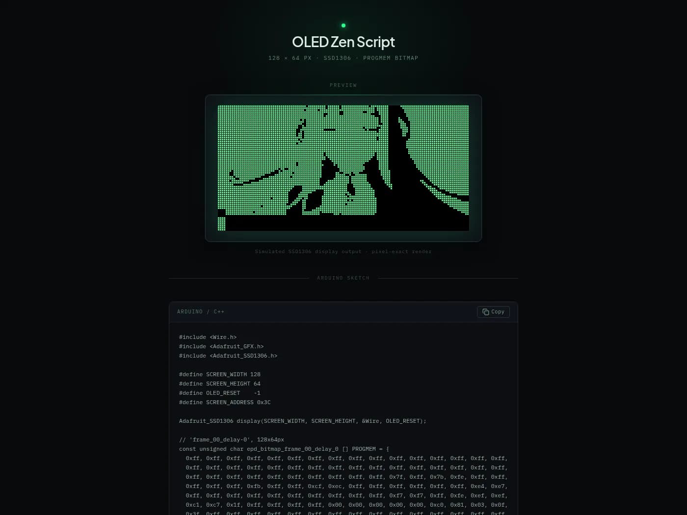 OLED Zen Image Script