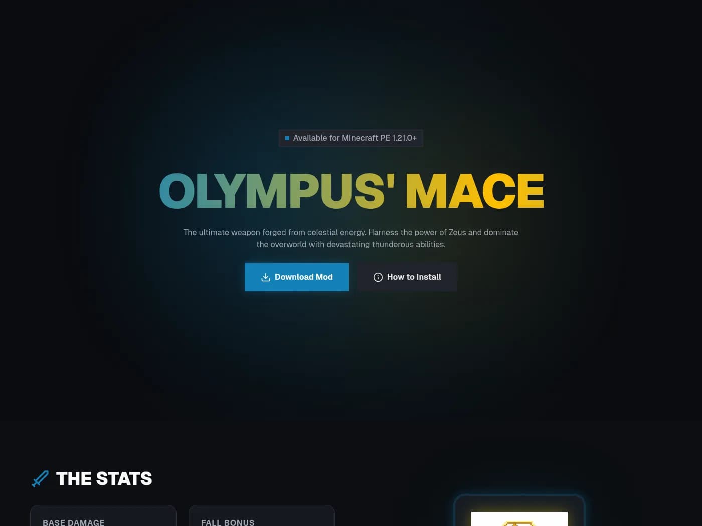 Olympus Mace PE Mod