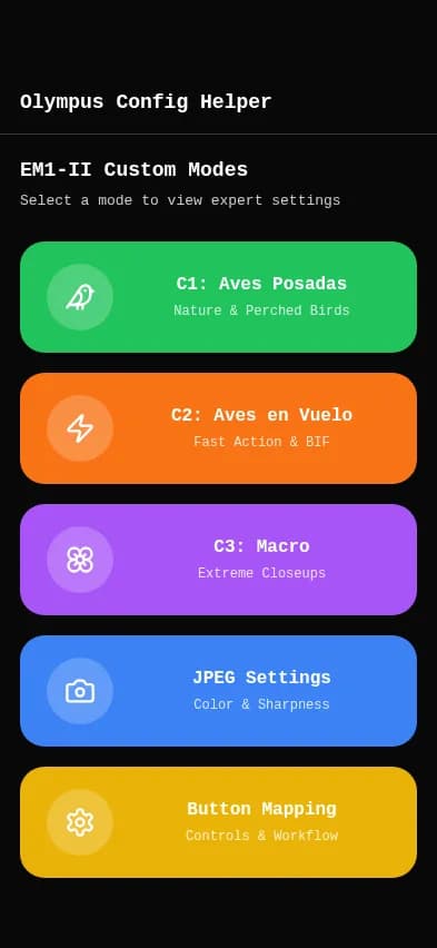 Olympus Config Helper