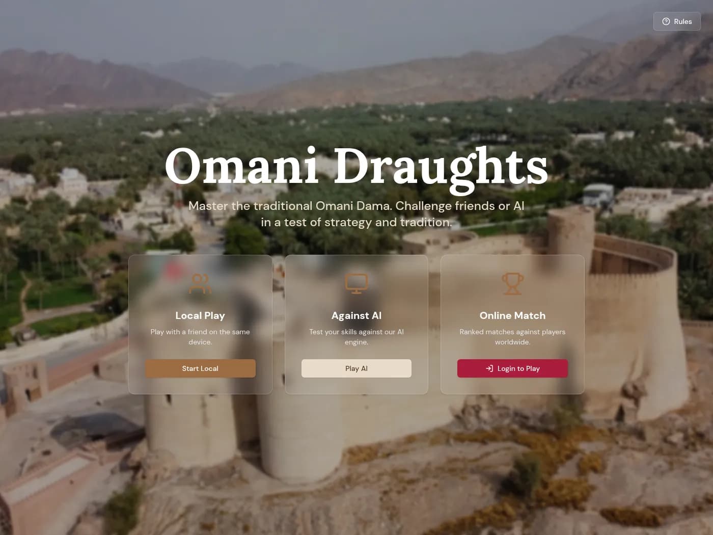 Omani Draughts Arena