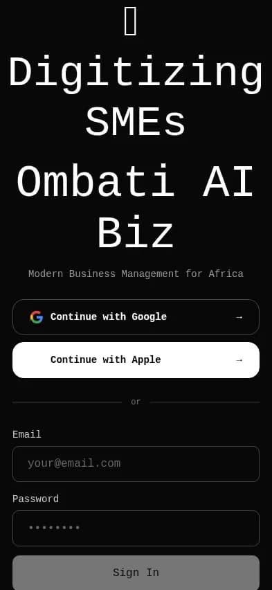 Ombati AI Biz Suite